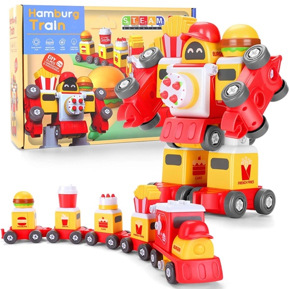 Toys | Building Train Robot Toys For 3 4 Year Old Boys Gifts Take Apart ...